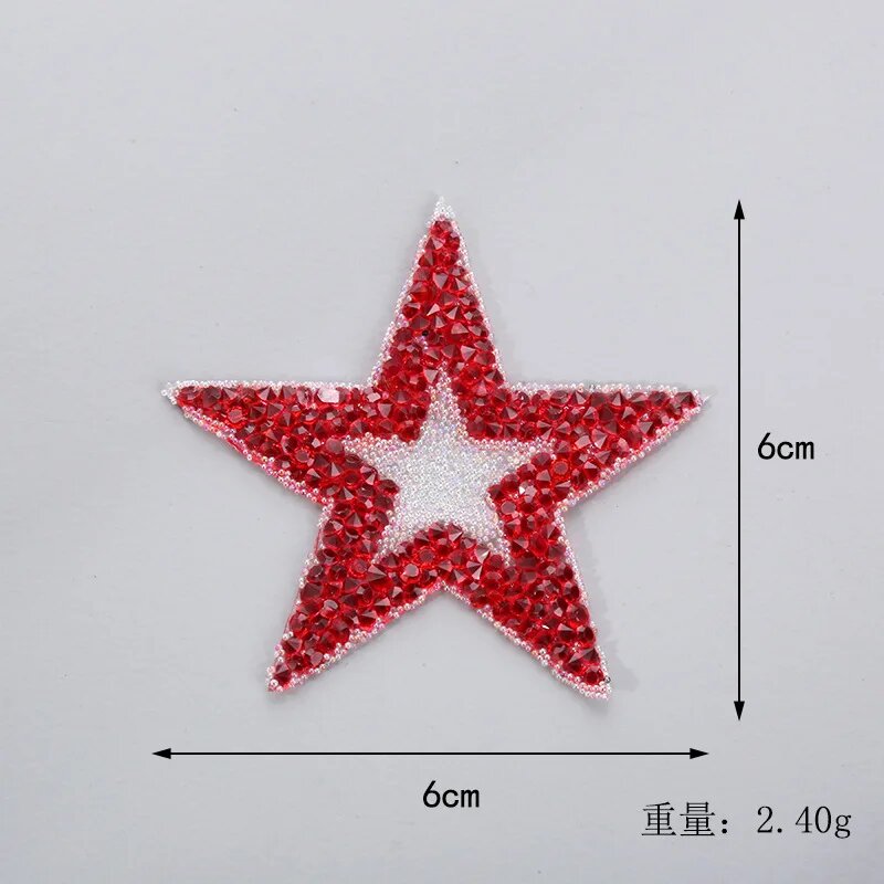 Стразовые патчи Aprille Красный, Red