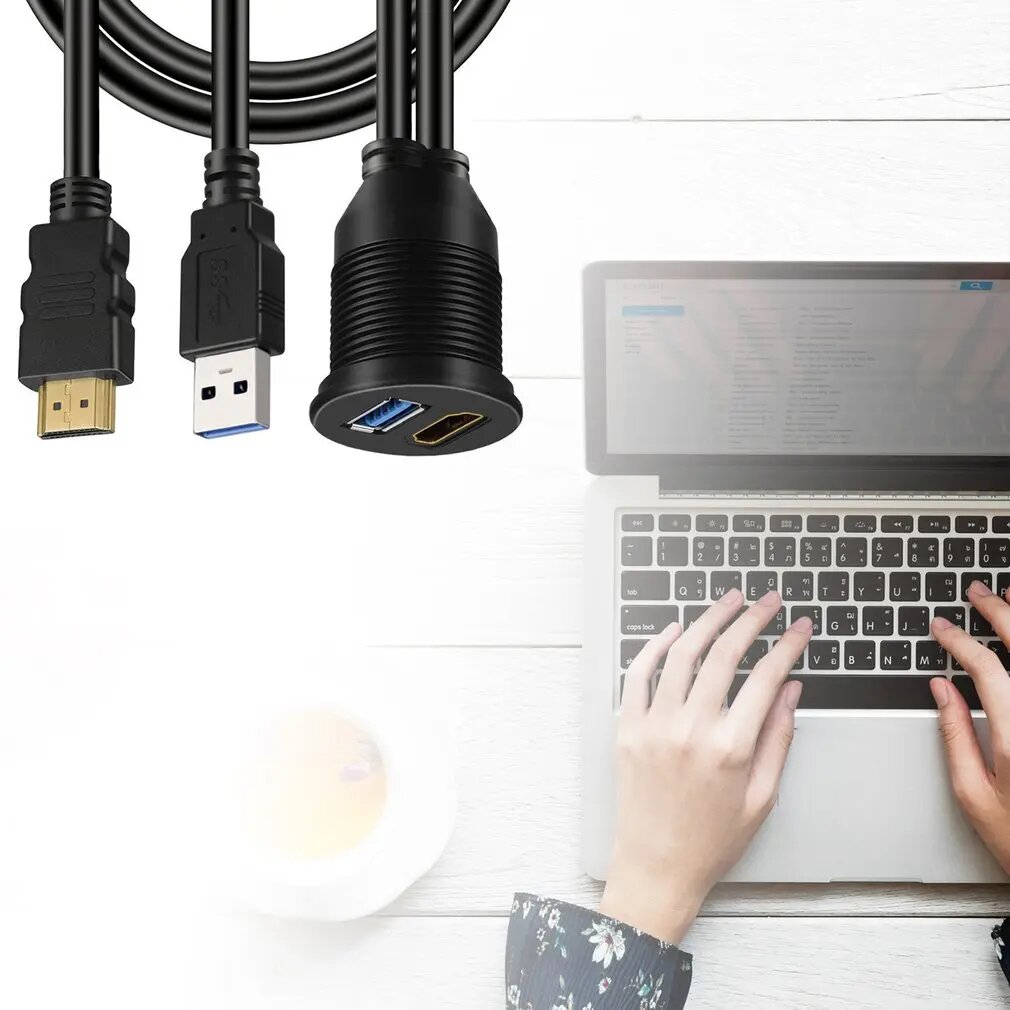 Водонепроницаемый USB 3.0 HDMI кабель 1 м