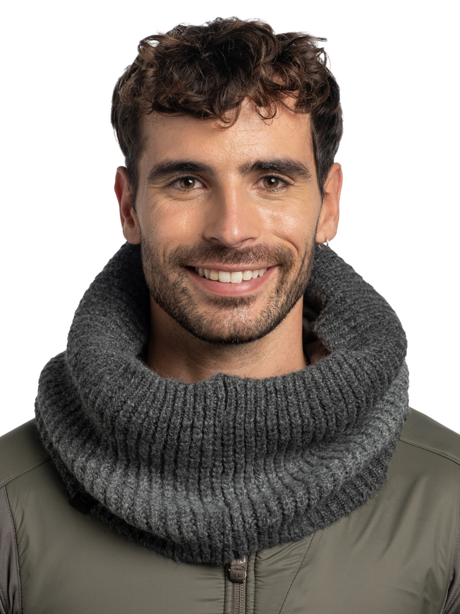 Снуд Buff Knitted neckwarmer datma для взрослых и детей, серый — фото 1