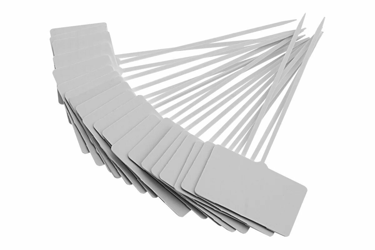 СИБРТЕХ Посадочные таблички 13х3х5 см, набор 20 шт для грядок и рассады, код 64302