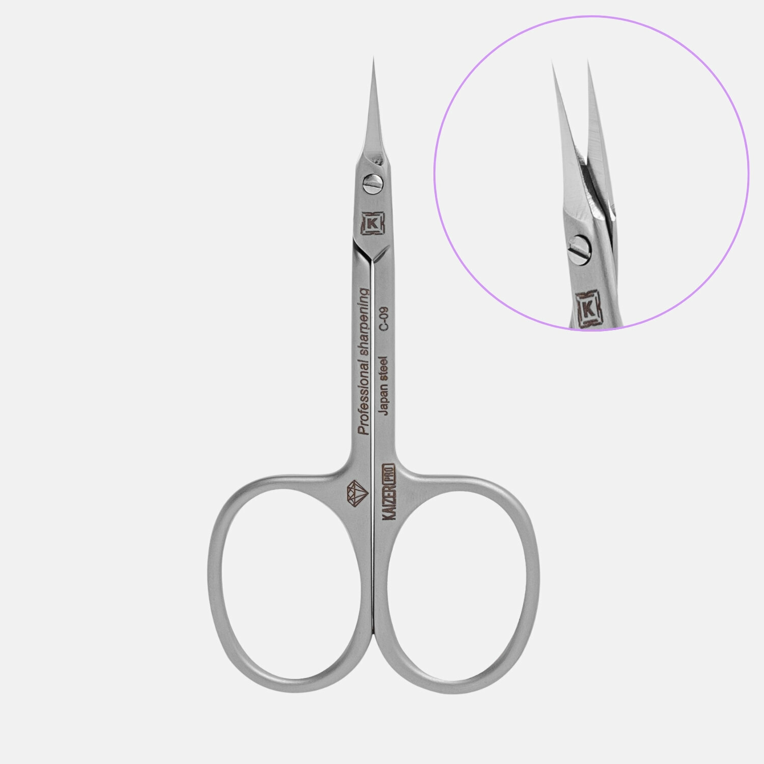 Ножницы маникюрные для кутикулы Kaizer Pro C-09 универсальные