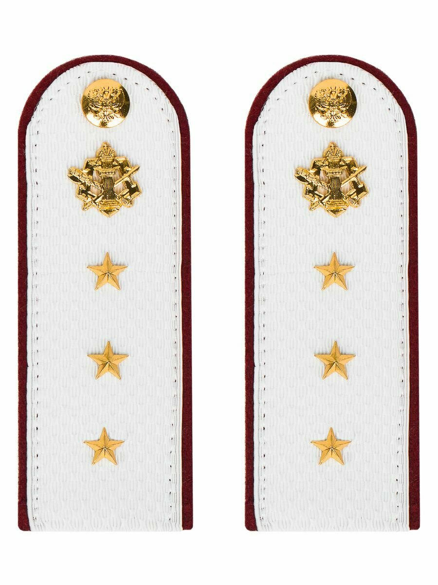 Погоны фсин на рубашку звание Старший Прапорщик цвет белый 14х5 см 752741