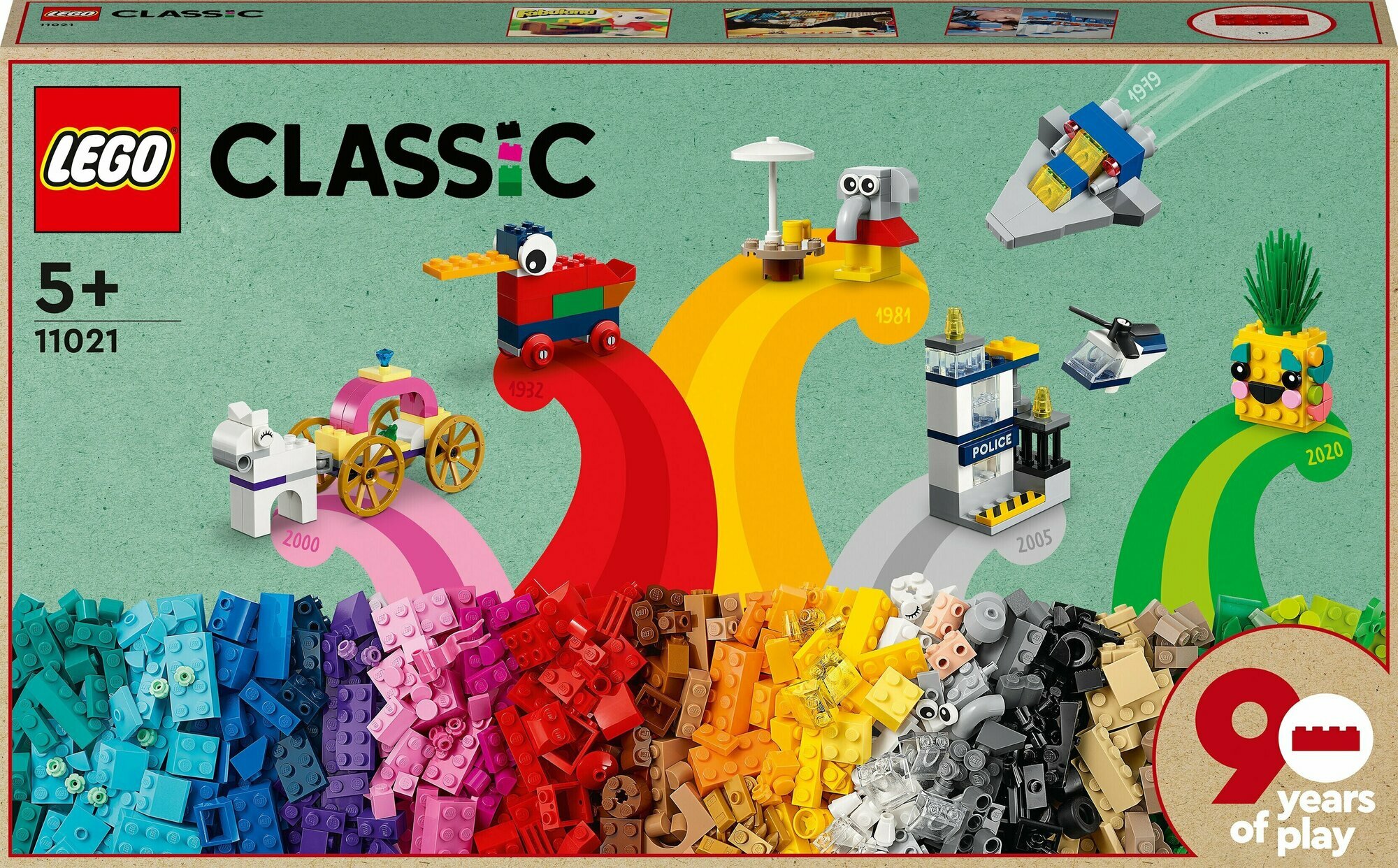 Конструктор LEGO Classic 11021 Веселье 90-х, 1100 деталей, от 5 лет