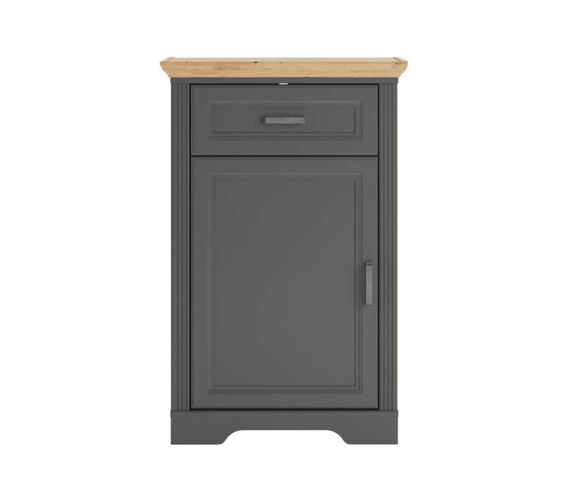 Тумба БРВ мебель Jasmin KOM1D1S Графит/ Дуб артизан