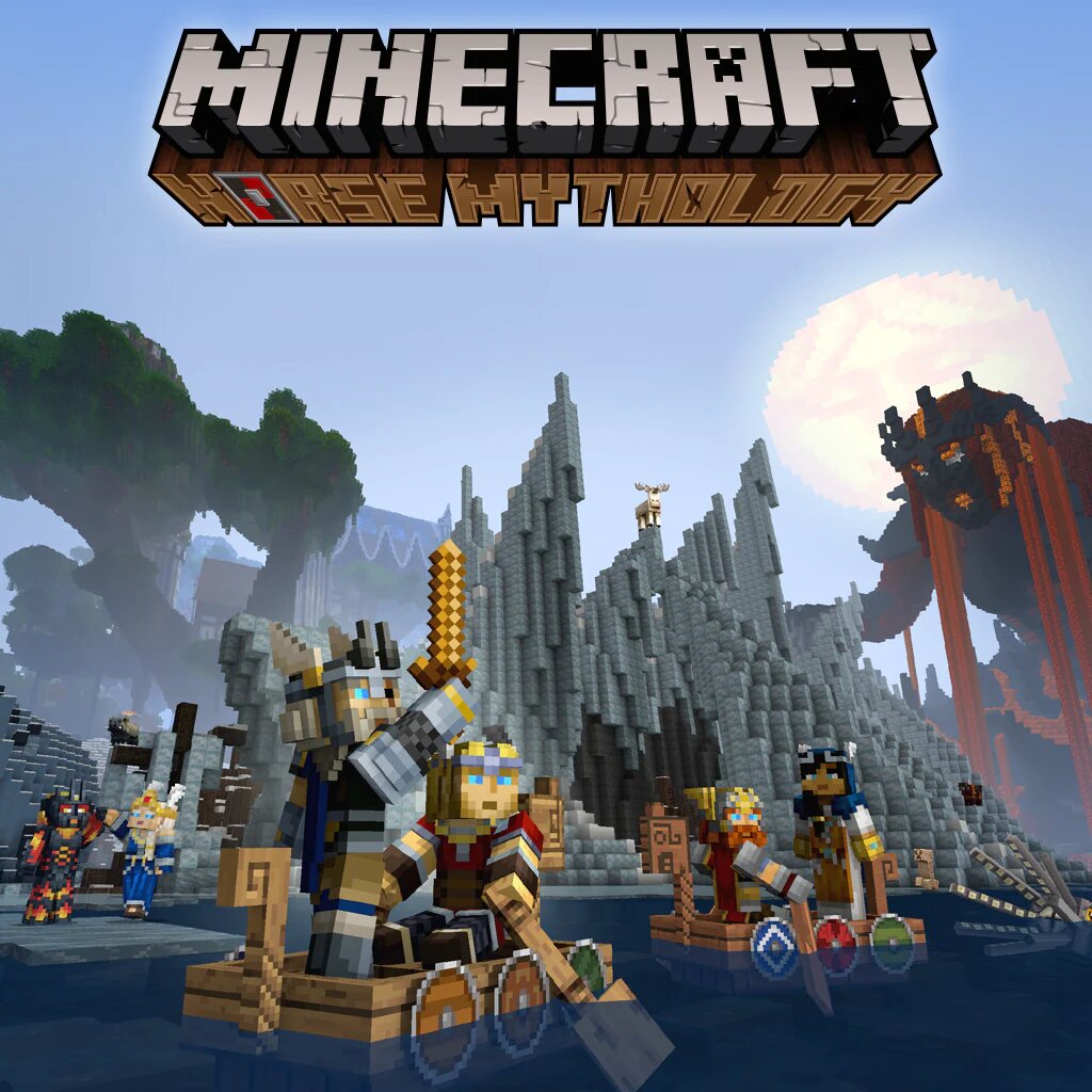 Дополнение Minecraft Norse Mythology Mash-up, цифровое издание PlayStation 5, регион Турция / код пополнения баланса