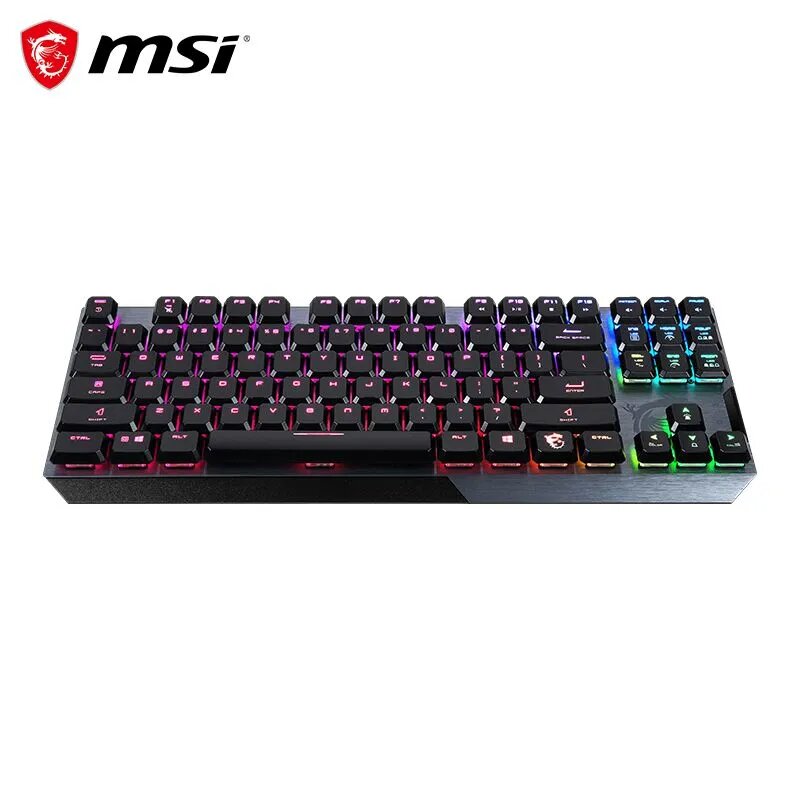 MSI Игровая клавиатура проводная GK50Z V2-A, Английская раскладка, темно-синий