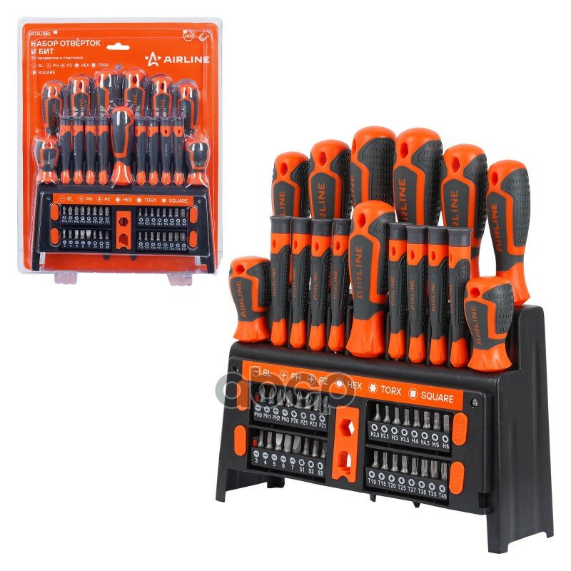 Набор отвёрток и бит AIRLINE арт. ATAU045