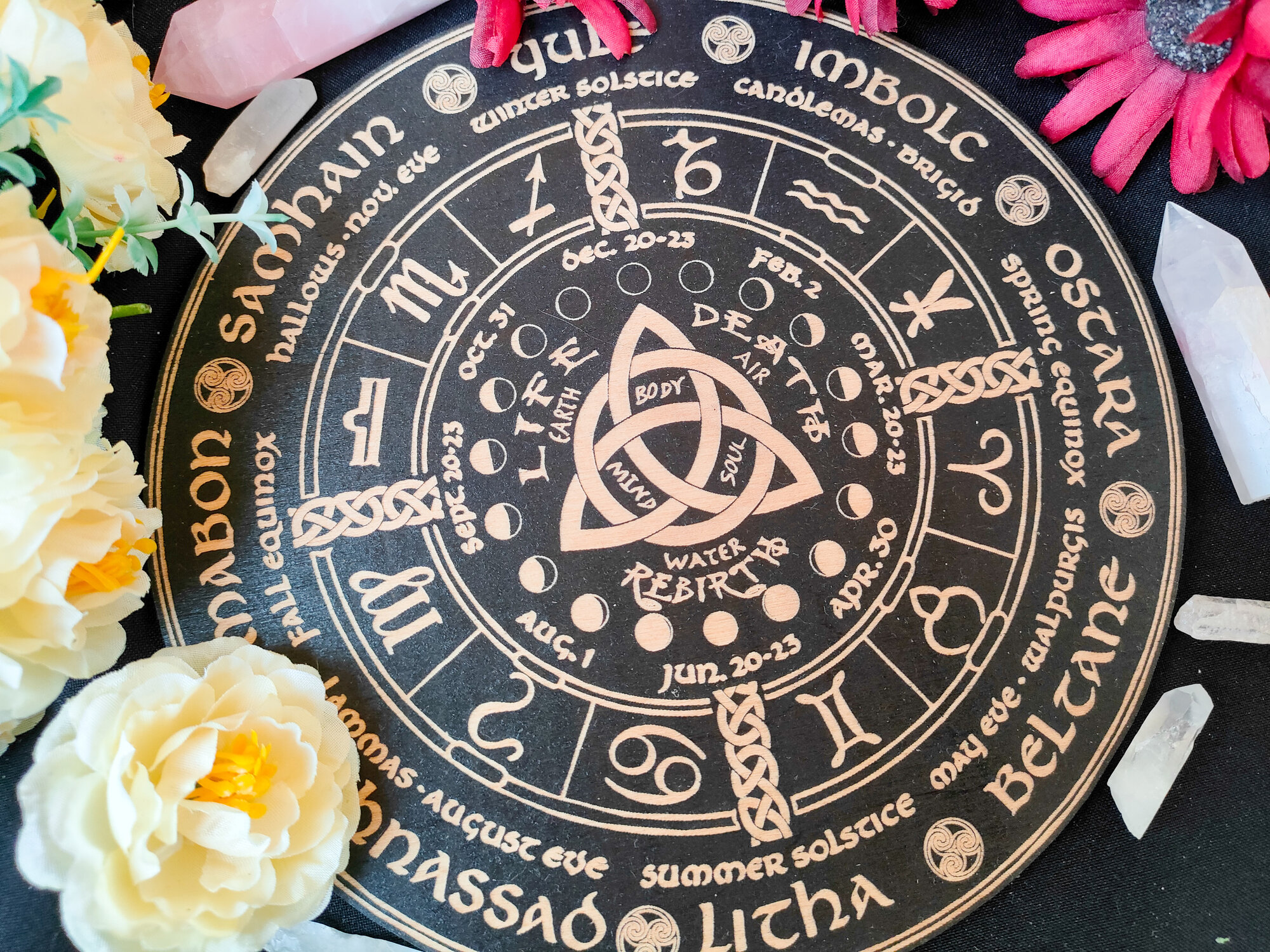 Колесо года - украшение алтаря, инструмент для гадания