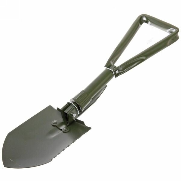 Лопата туристическая КНР складная 60 см в чехле, цвет хаки