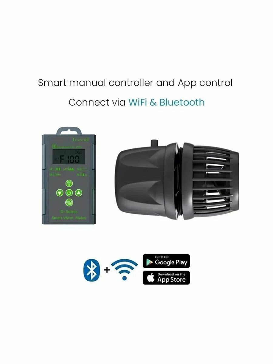 Новый внешний волновой насос jebao jecod с преобразованием частоты, выбором нескольких режимов, внешним контроллером и Wi-Fi, DMP-40M мощностью 30 Вт, 20000 л/ч