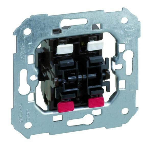 1 шт. Simon 75 Мех Выключатель кнопочный сдвоенный (нормально-разомкнутый) 10АХ 250V, 75396-39