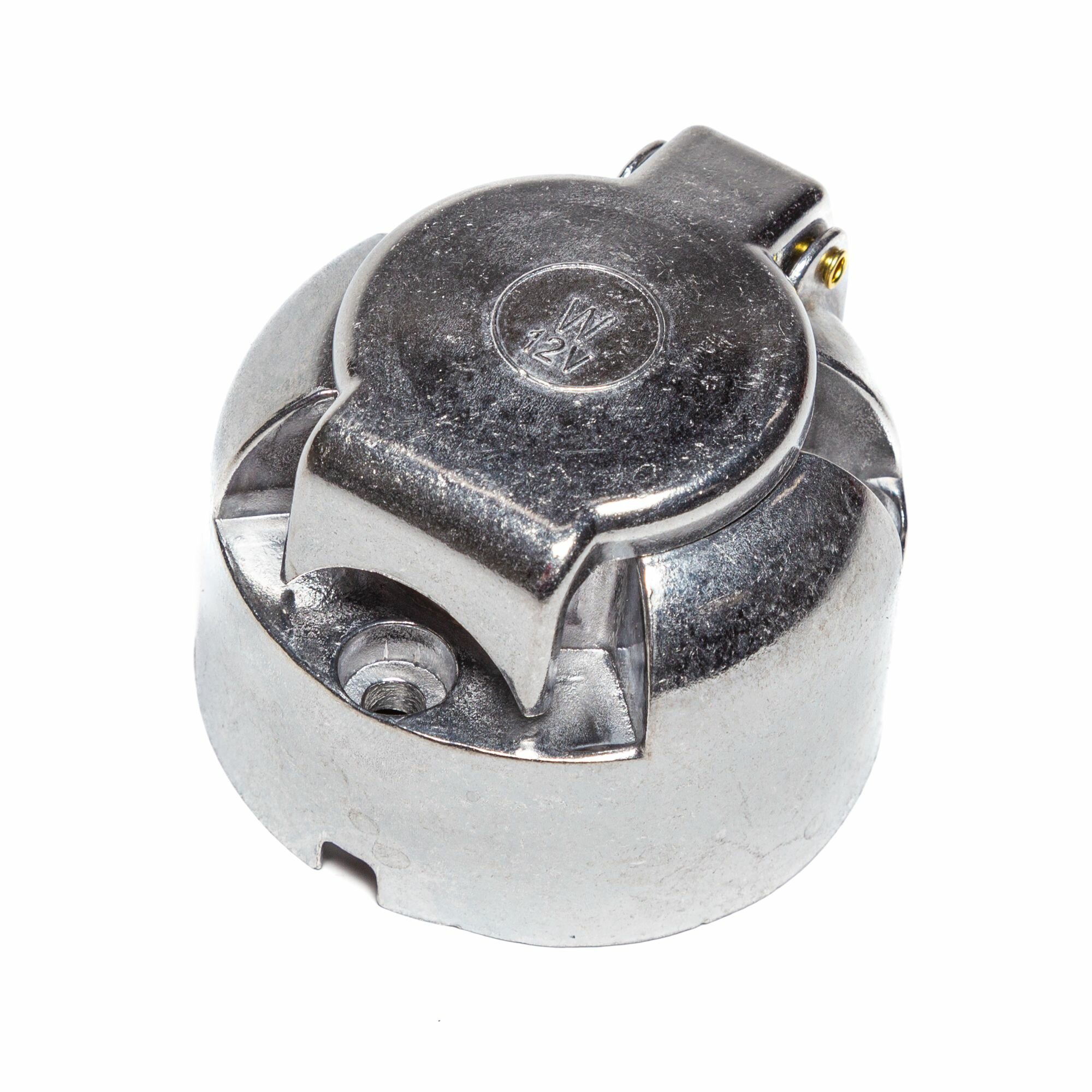 Розетка соединительная, 7-и конт, металл 12/24В, для ЗИЛ 4331, МТЗ 82, урал 4320 5557 нефаз 9334 МАЗ 54328 5433 ГАЗ 3306 3308 3309 арт 300AE АвтоЭлектрика