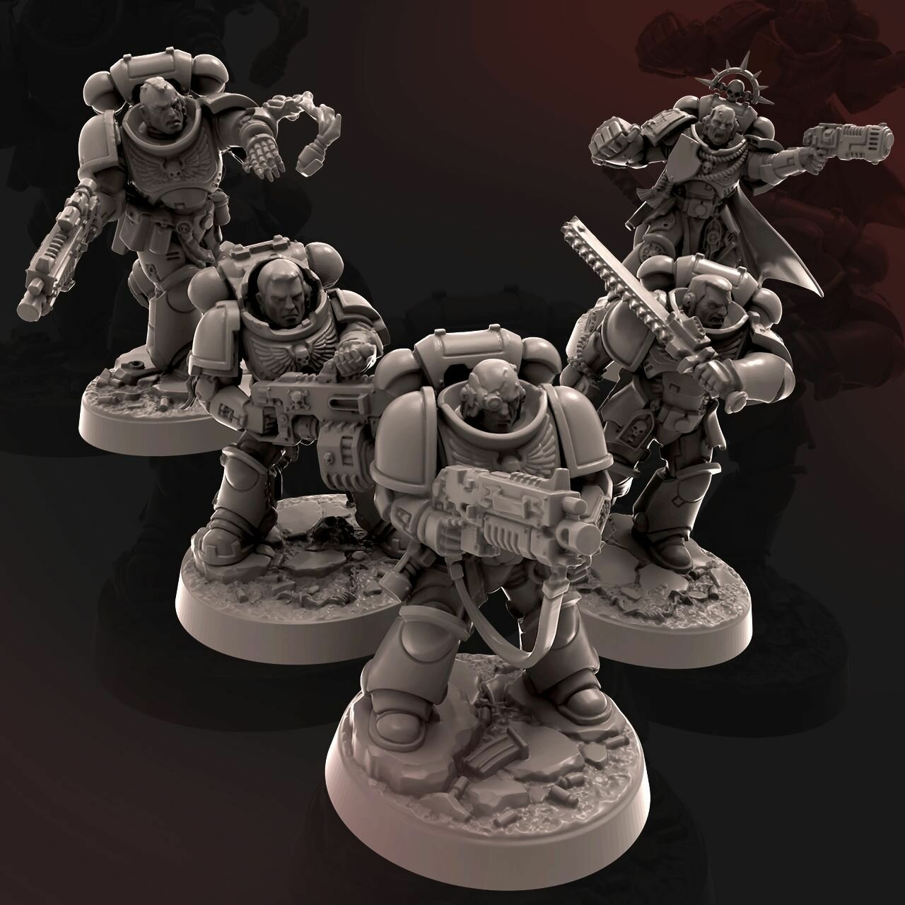 Набор миниатюр Ангелы смерти / Вархаммер 40000 - Warhammer 40K (40мм)