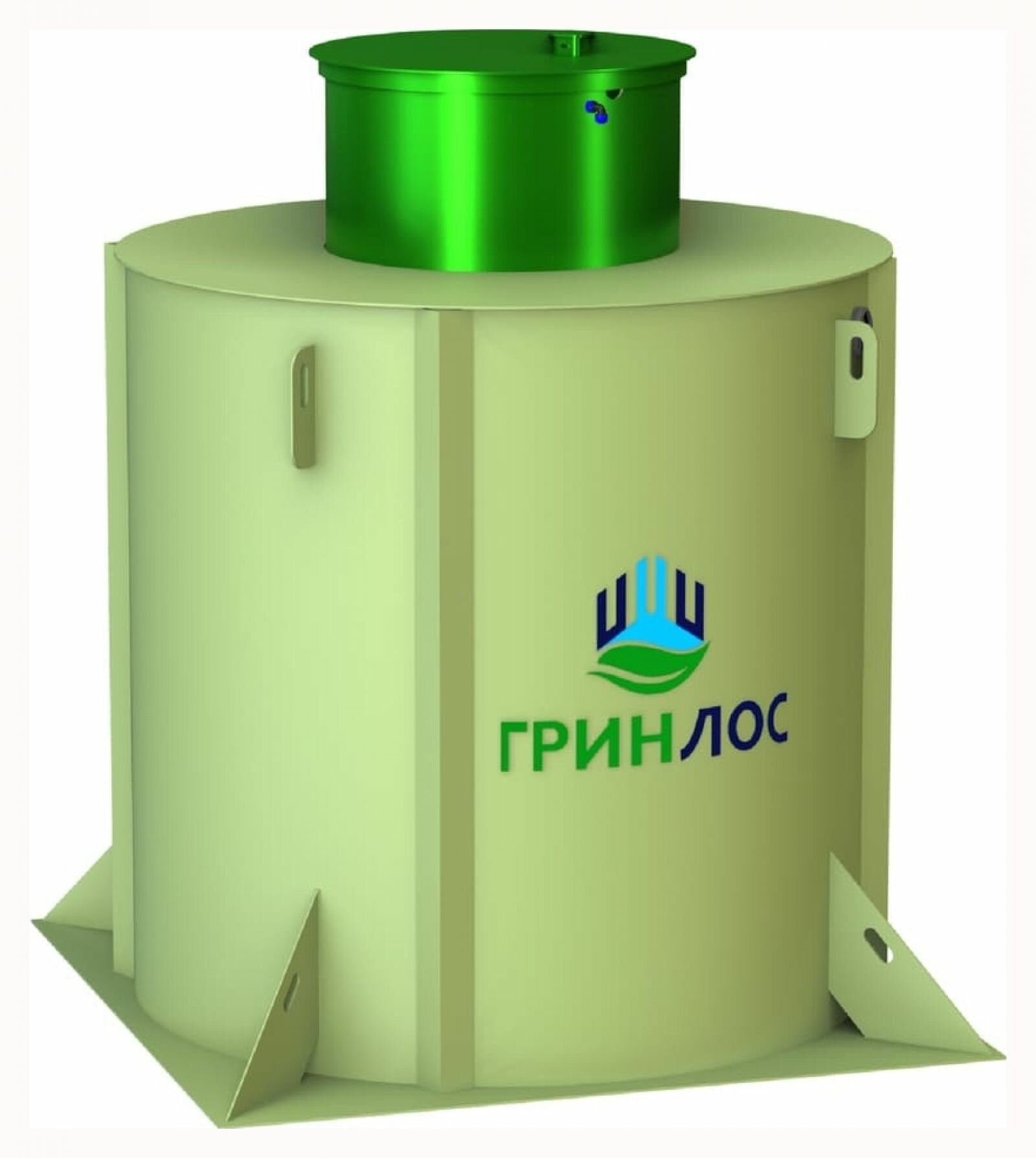 Септик для дома гринлос Аэро 25 (4 м3/сут, самотечный, на 25 человек)