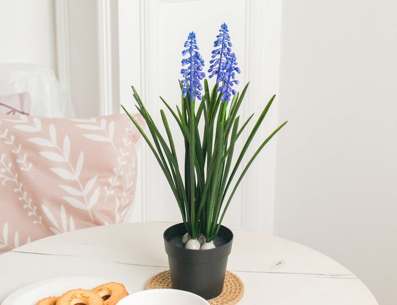 Искусственные цветы в горшке весточка С луга, 33 см, Саммер Деко (Summer Deco) 5010093