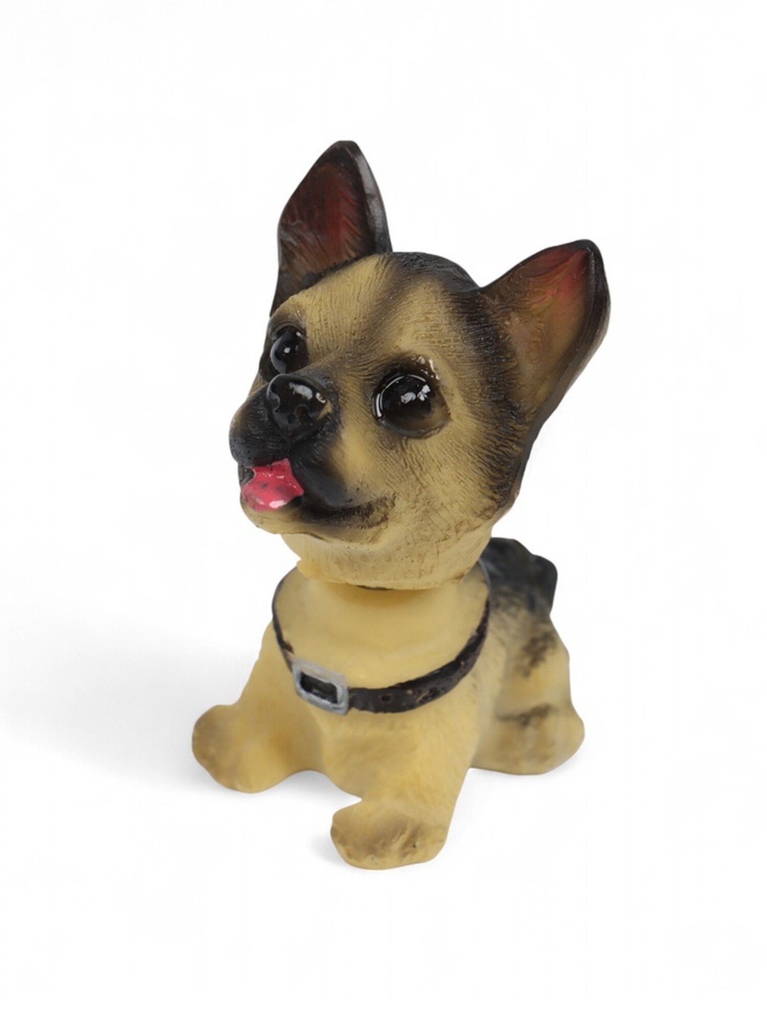 Игрушка Сима-ленд "Собака на панель", качающая головой, искусственный камень, оранжевая