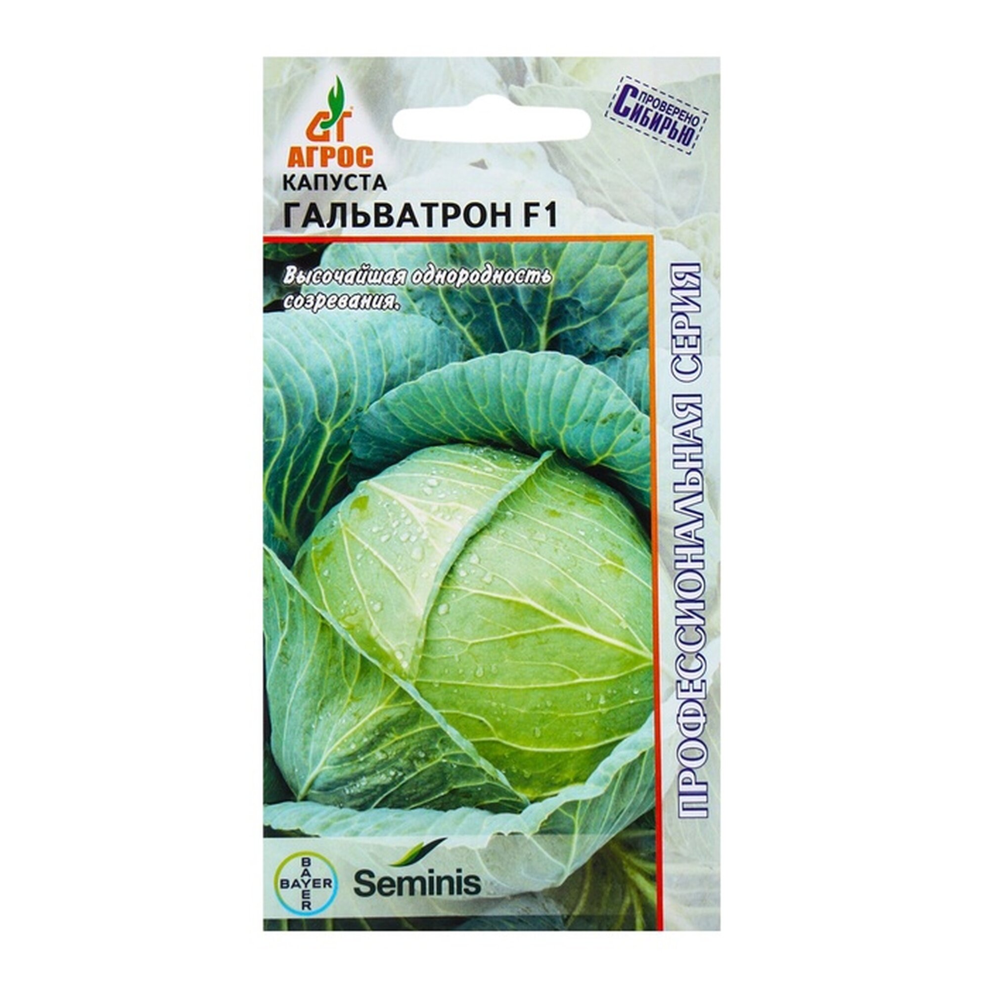 Семена капусты Агросс "Гальватрон", гибридные, для открытого грунта