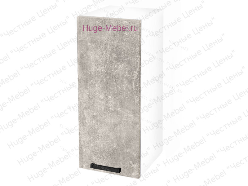 Кухонный шкаф верхний навесной 300 Пасаденна (ателье светлое) Huge Mebel . Ширина 300 Высота 716. Кухонные шкафы