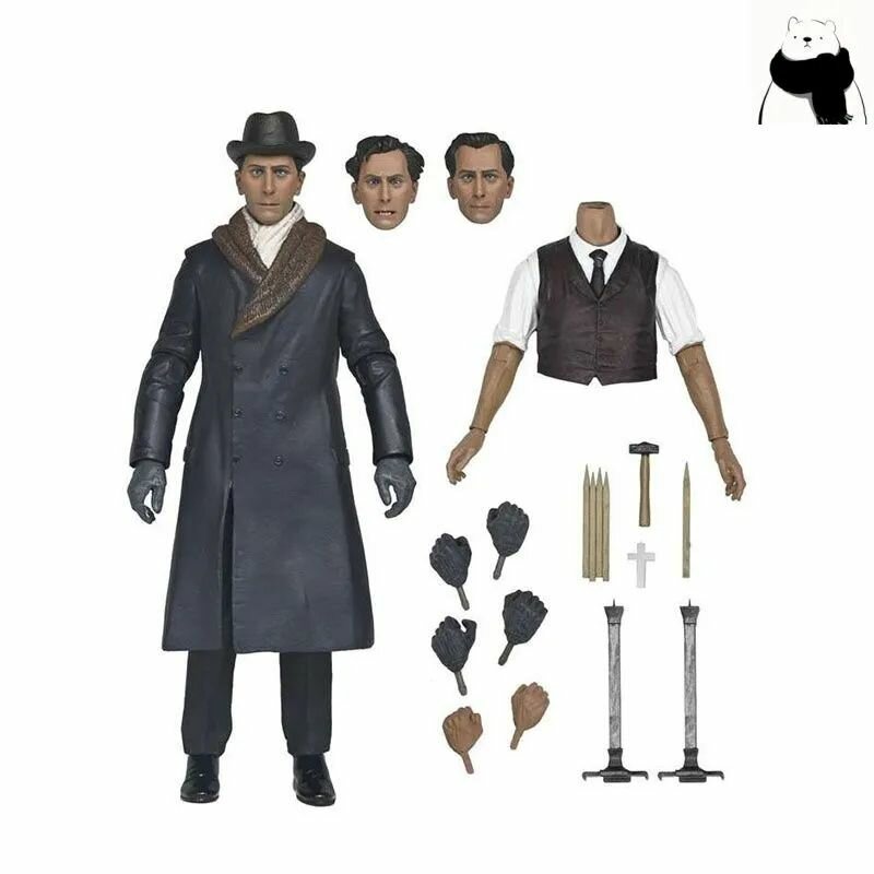 Коллекционная Фигурка Охотник на вампиров Ван Хельсинг NECA07001 Global Monsters Vampire Hunter (Dr. Van Helsing) 18 cm