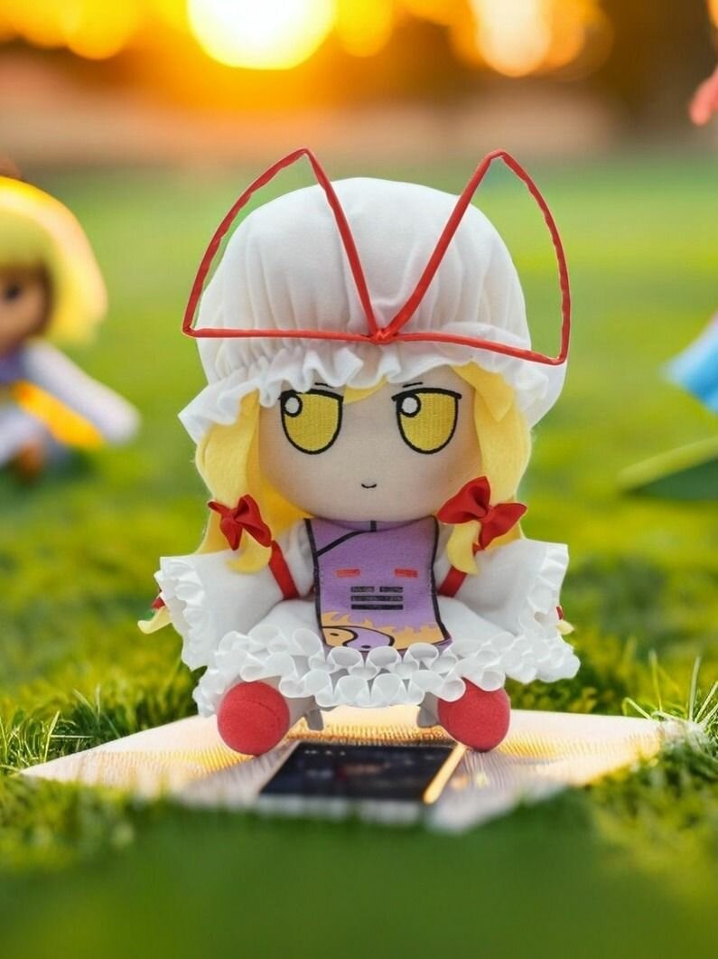 Аниме Мягкие Игрушки TouHou Project Fumo Yukari Yakumo / Юкари Якумо Игрушка Антистресс 20 CM