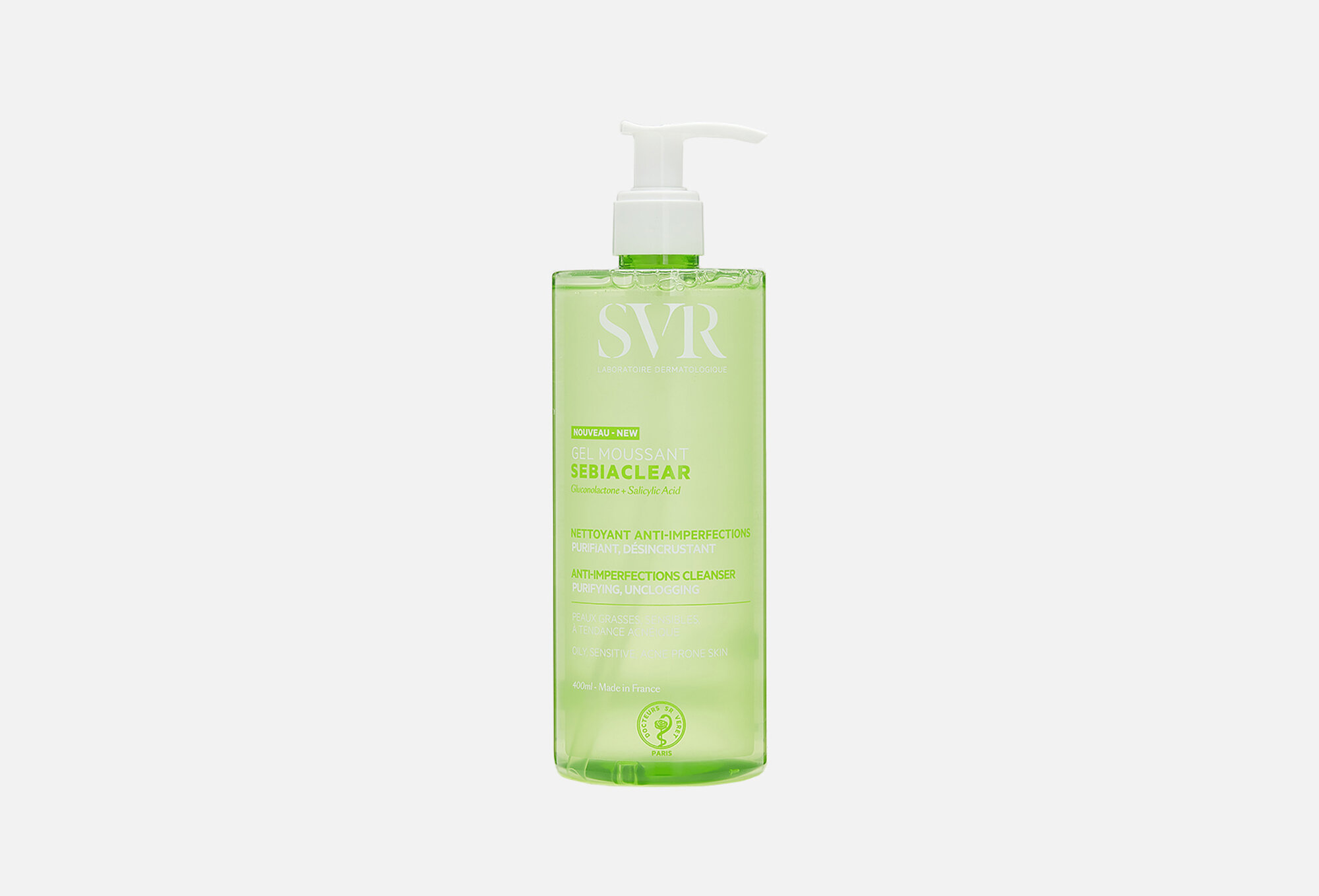 Гель-пенка для умывания SVR Gel moussant sebiaclear 400 мл