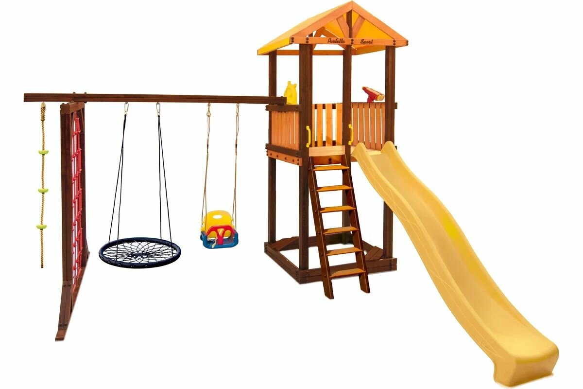 Игровой комплекс (ИК) Perfetto Sport Pitigliano-9 + качели Паутина