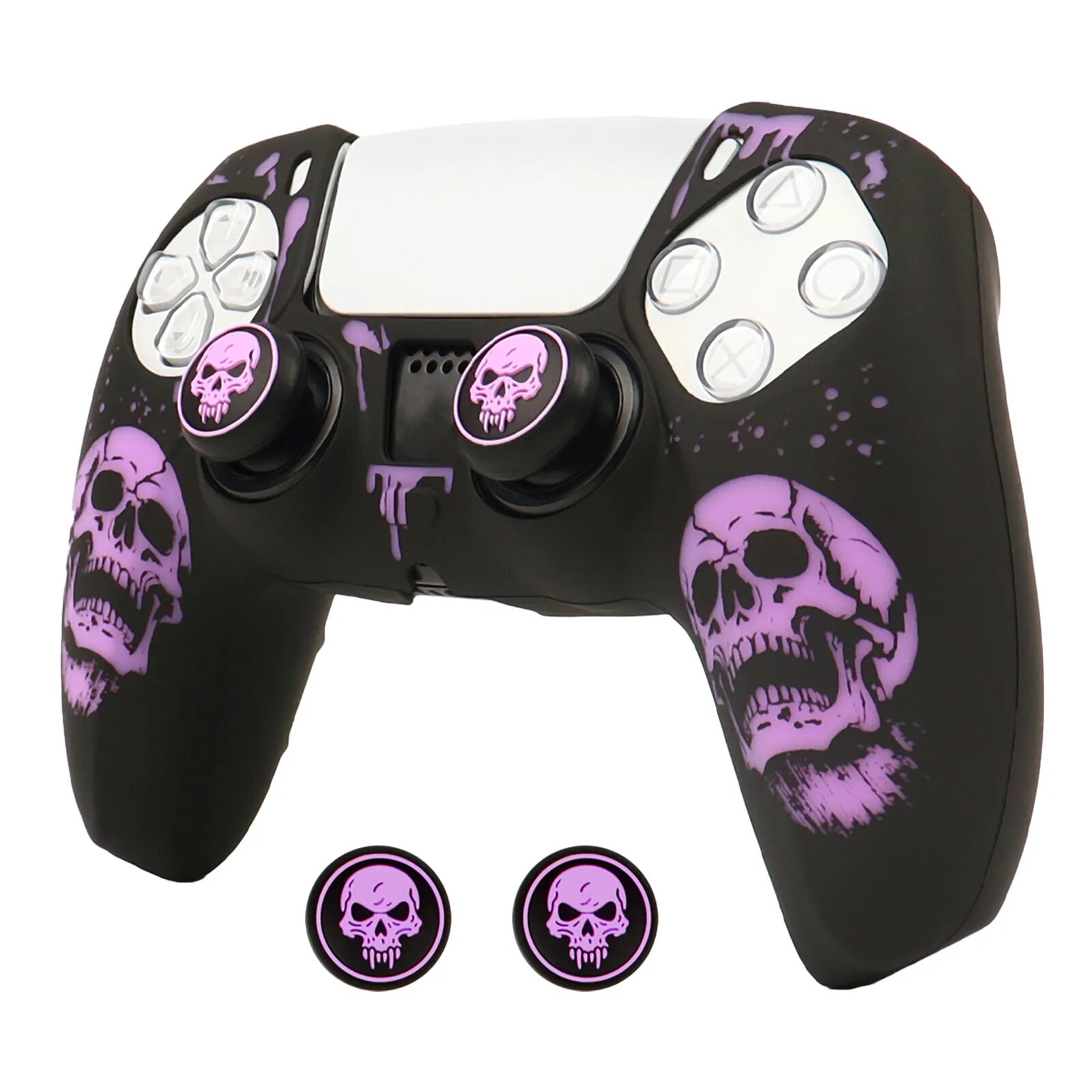 Силиконовый чехол для контроллера PS5 Ralan A0647 фиолетовый