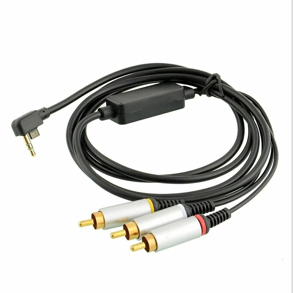 AV-кабель 3RCA, 1.5 м, Черный