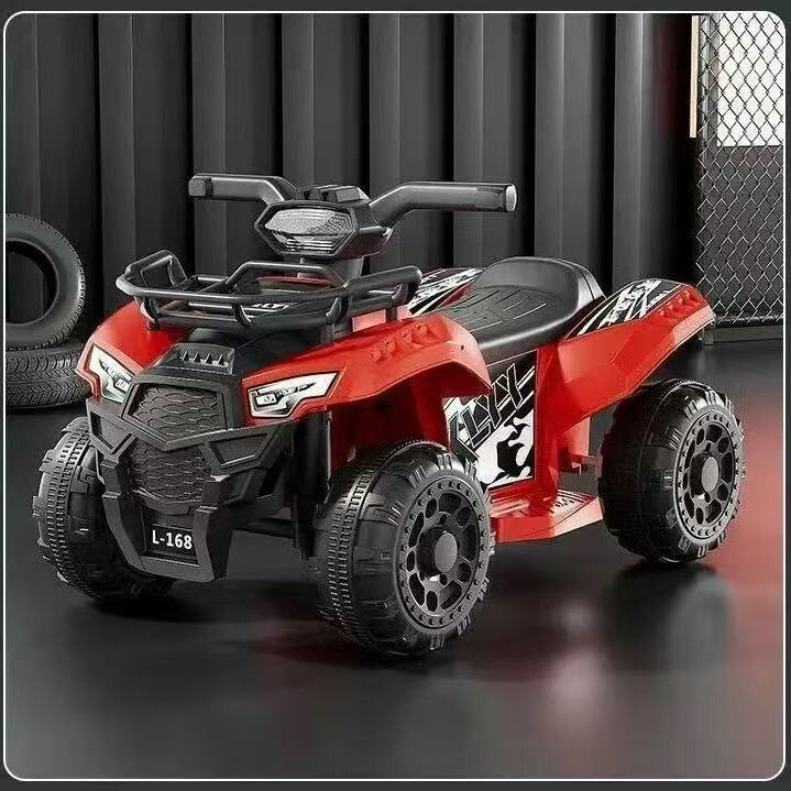 Электроквадроцикл для пляжа, вездеходная конструкция, шины нескользящие, для детей 2-6 лет