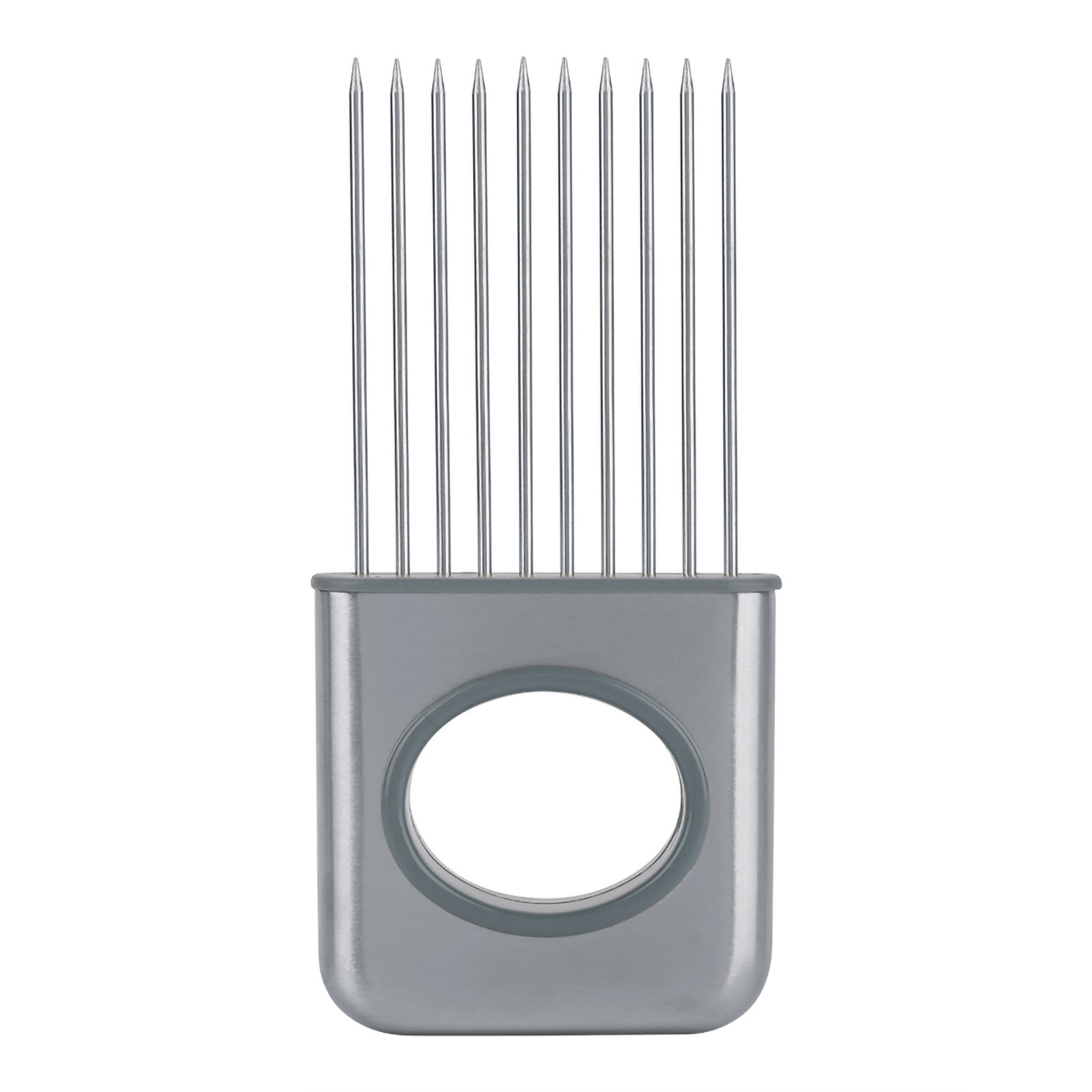 Kitchen Slicer, Cutting Gadgets Onion Holder with Non-slip Handle for Meat Tomato Lemon