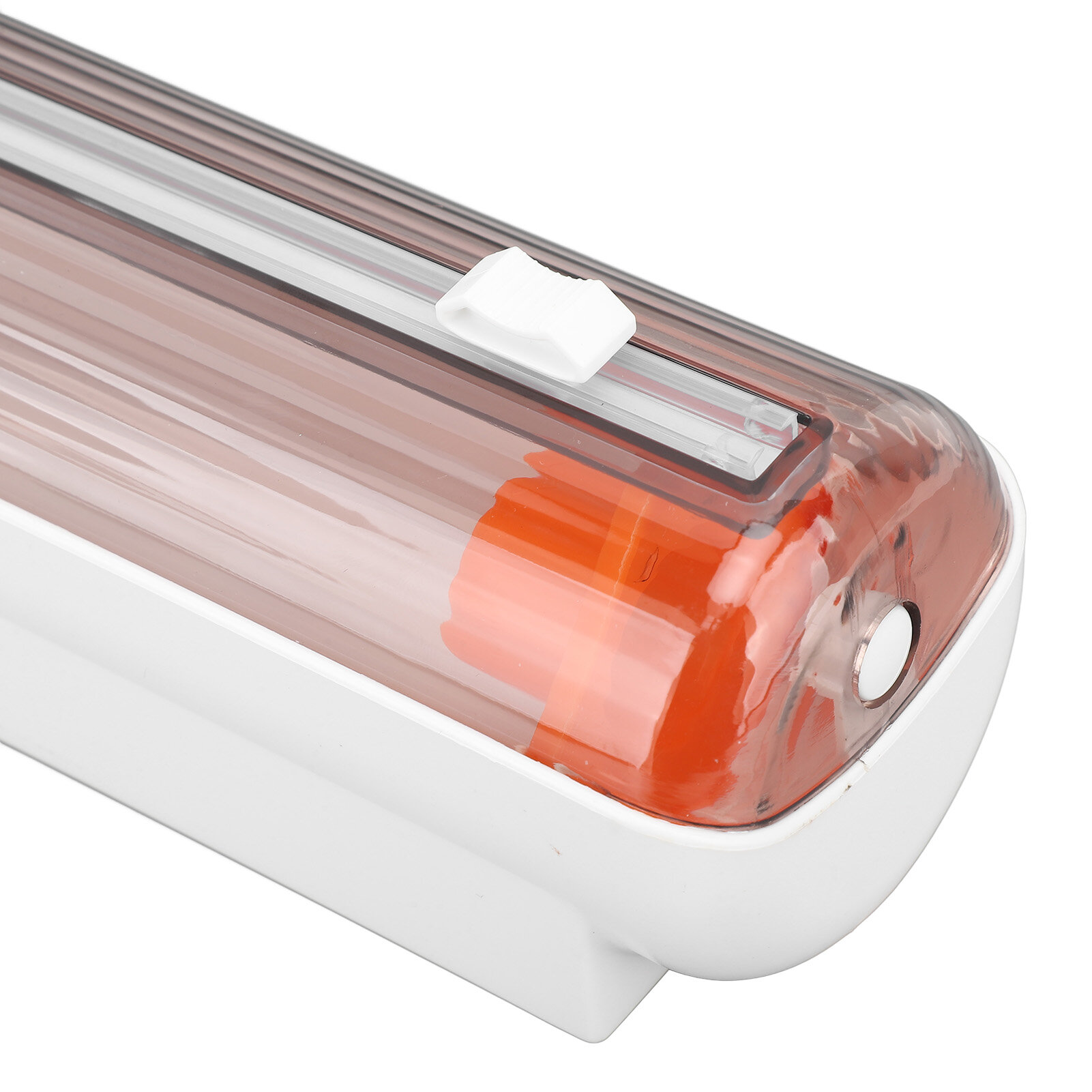 Пластиковый диспенсер для пищевой пленки с резаком для пищевой пленки, кухонные аксессуары для хранения, коричневый