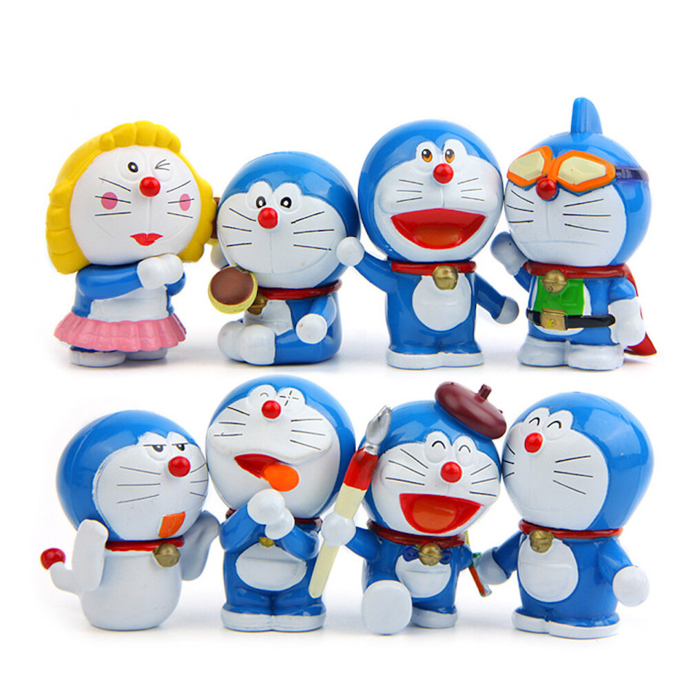 8 шт. Doraemons Nobita аниме фигурка игрушка коллекция статуэтка
