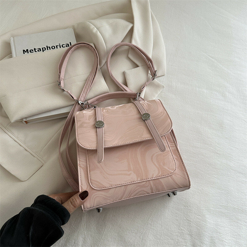Рюкзак женский fashion-forward с мягким материалом pu, розовый