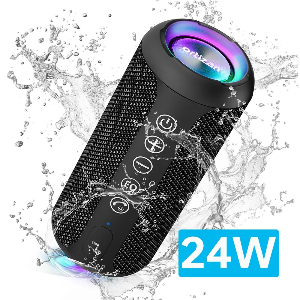 Портативная Bluetooth-колонка Ortizan X10P Синий, Черный, black