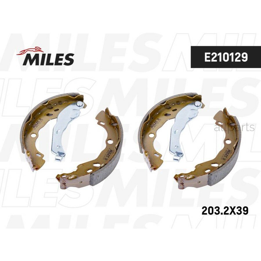 MILES E210129 Колодки торм. бар. RENAULT LOGAN/CLIO/SANDERO (203 2x39) торм. система BOSCH