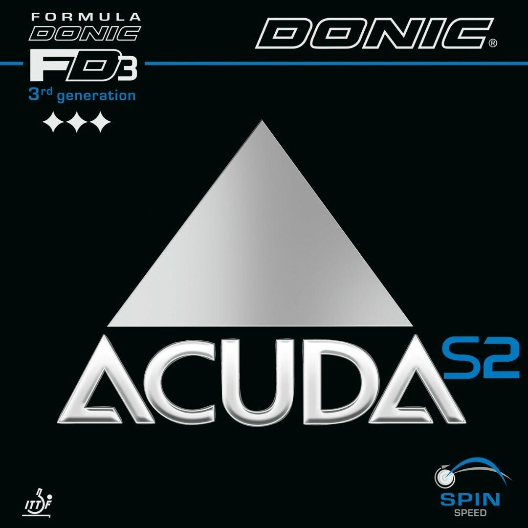 Накладка для настольного тенниса Donic Acuda S2, Red, 2.0