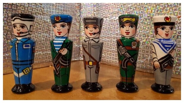 Игрушка для детей деревянные Солдатики современной армии