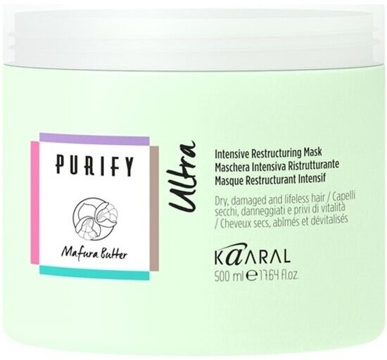 Интенсивная маска для волос Kaaral Purify Ultra восстанавливающая, 500 мл