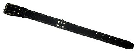 Ошейник для собак кожаный черный 50 - 66 см x 45 мм Аркон