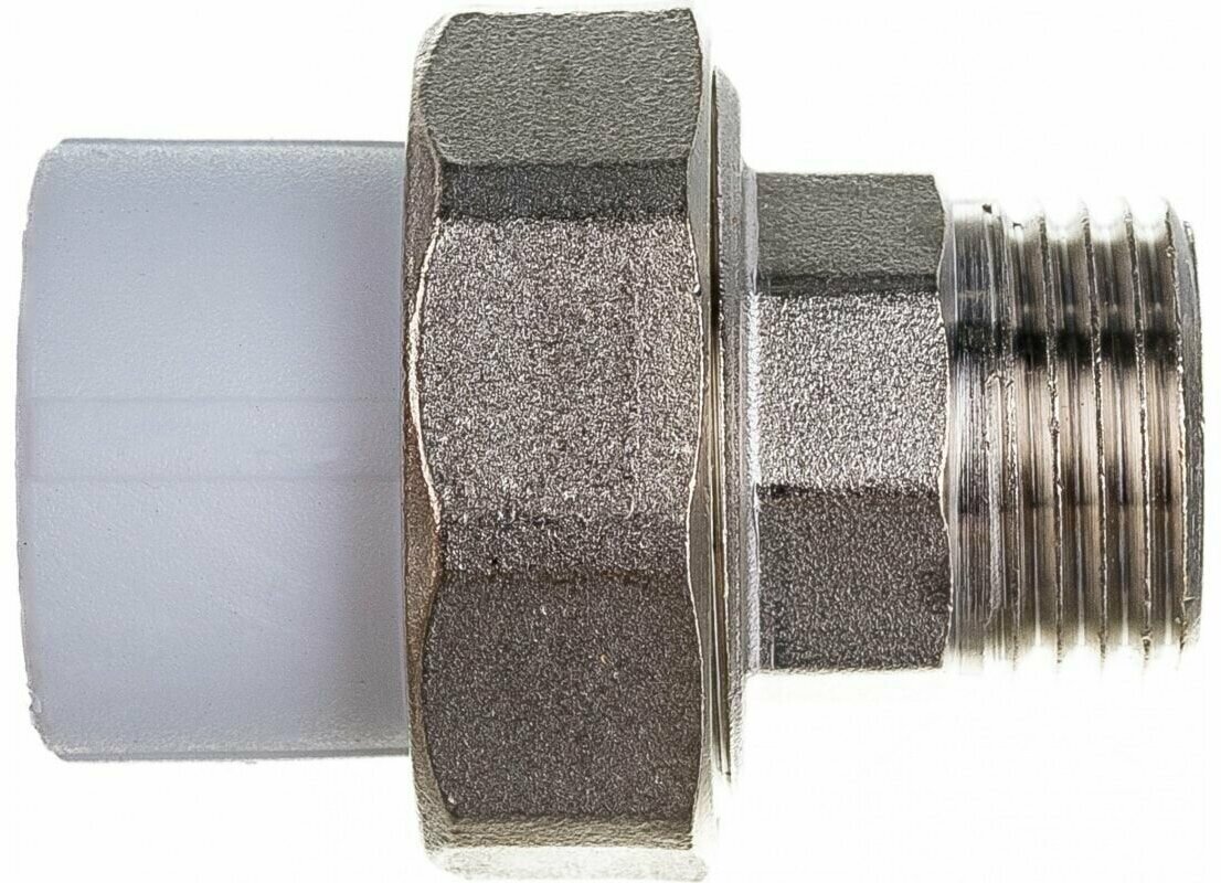 Комбинированная муфта VALFEX PP-R белая, разъем 20х1/2 дюйма НР белая 6 шт
