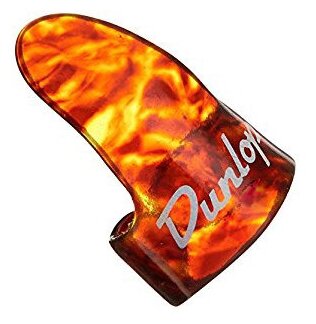 Медиаторы на палец 12шт, средние, пестрые, Dunlop 9010R