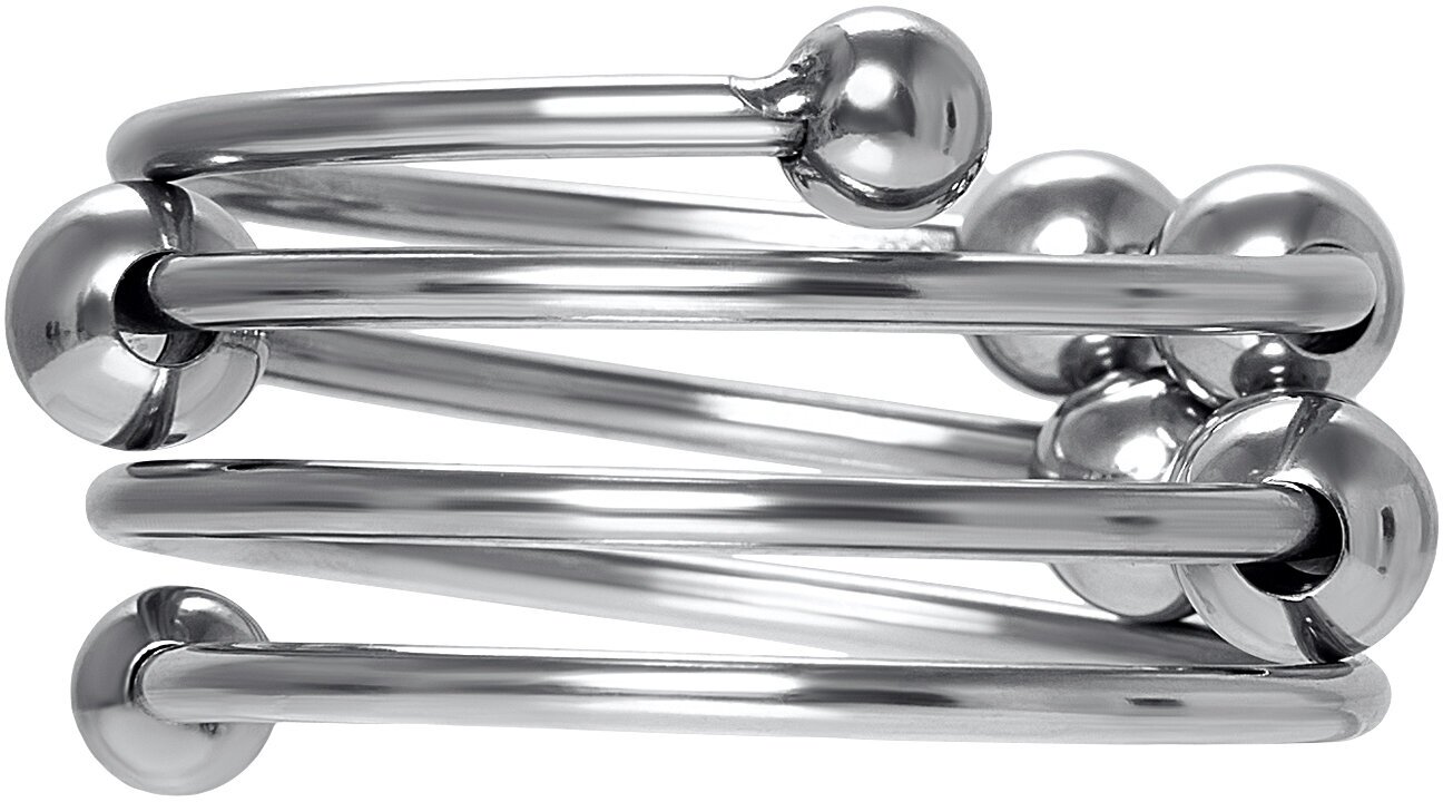 Кольцо под головку пениса Metal by TOYFA, металл, серебристое, Ø 4см Toyfa Кольцо под головку пениса Metal by TOYFA, металл, серебристое, Ø 4см