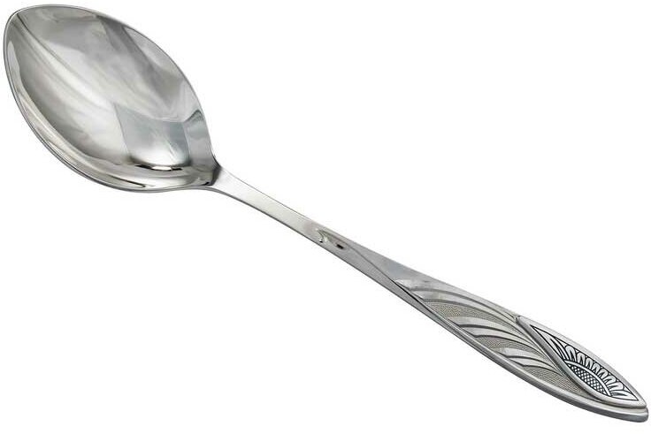 Серебряная столовая ложка Подсолнух