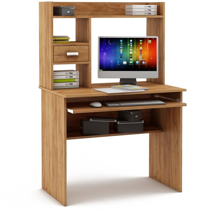 Стол компьютерный, стол письменный Имидж (Арсенал) 29 Дуб золотистый