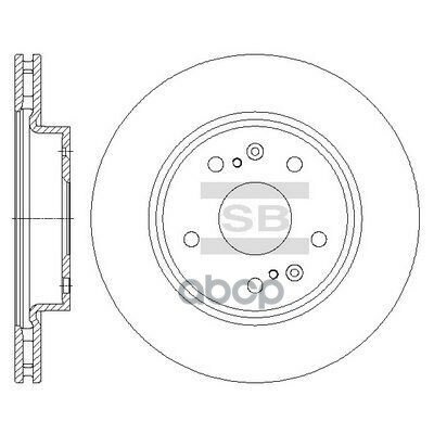 Диск тормозной передний SUZUKI SX4 13-, VITARA 15- SD4810 Sangsin brake арт. SD4810