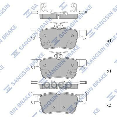 Колодки торм. дисковые Hi-Q HONDA CIVIC 16- (D1878) R Sangsin brake арт. sp4127
