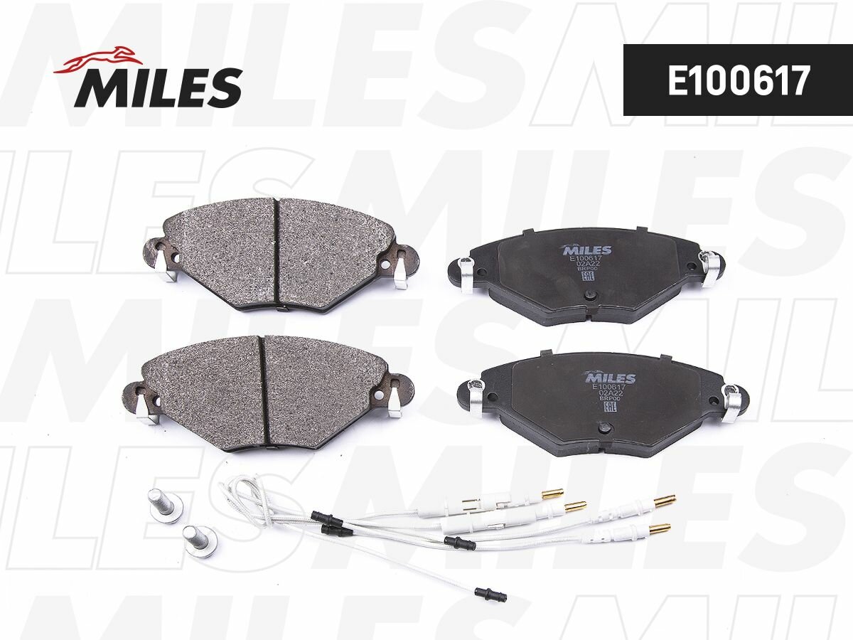 MILES Колодки тормозные передние (Смесь Semi-Metallic) CITROEN C5 1.6D/2.0D/1.8/2.0 01- (TRW GDB1448) E100617