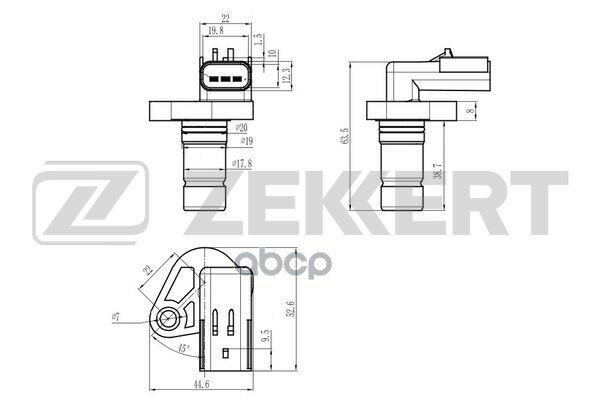Датчик Положения Коленвала Chrysler Voyager/Grand Voyager III Iv 95- Sebring 95- Dodge Stratus 95 Zekkert арт. se-4128