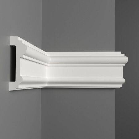 Молдинг гладкий Decomaster A028 В90хШ30хД2000 мм / Декомастер.