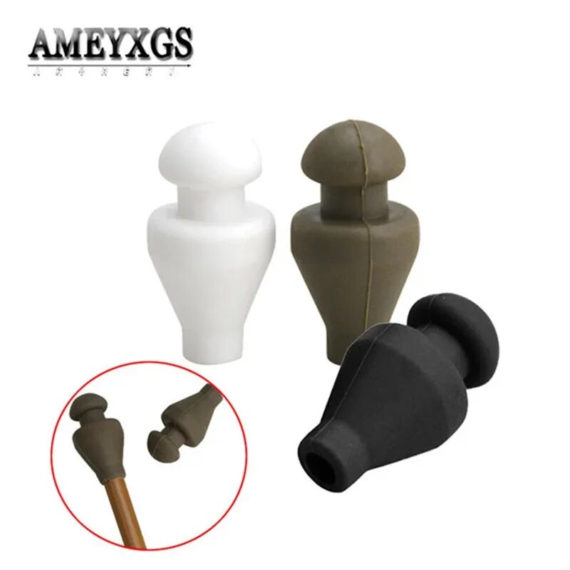 Резиновые наконечники стрел AMEYXGS, 50 шт, серые/белые/черные Gray